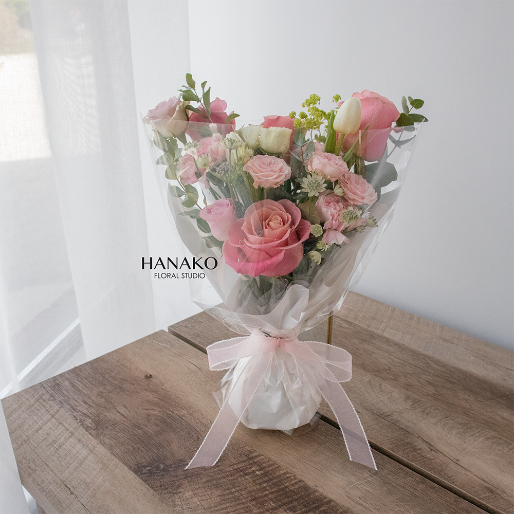 Graduation Daily Bouquet Style Pink – Hanako Floral Studio